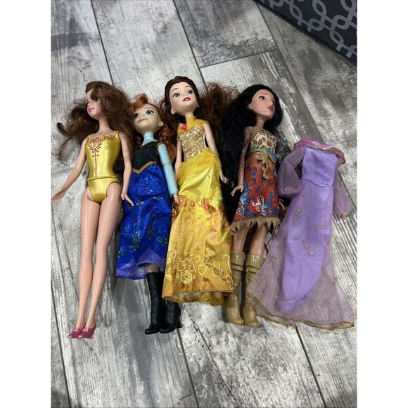 Disney | Toys | Disney Princesses Barbie Bundle Lot Belle Pocahontas ...